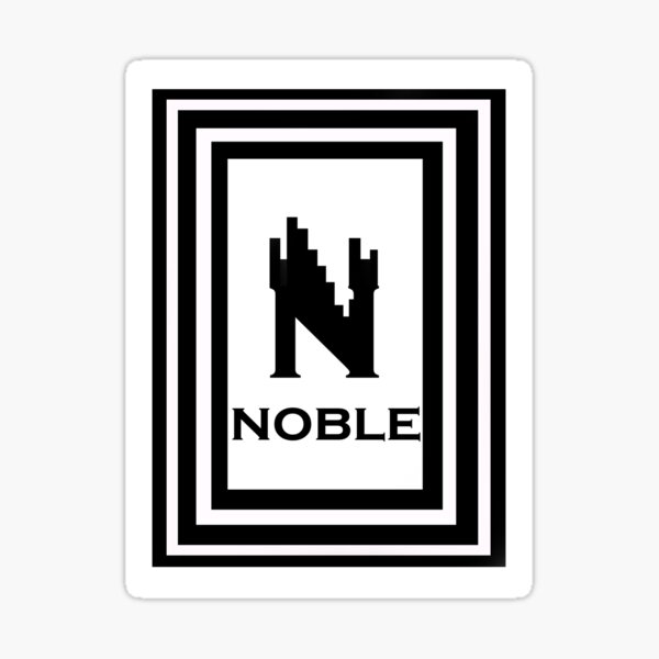 "Noble" Sticker for Sale by King-Innocent | Redbubble