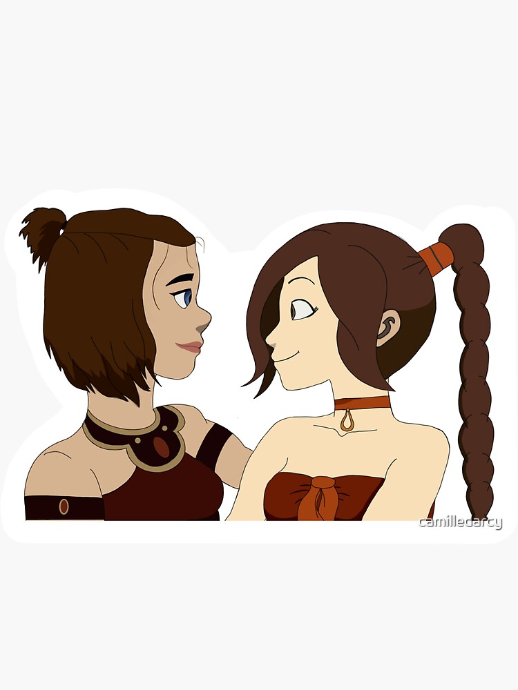 Suki And Ty Lee Fan Art Sticker Sticker By Camilledarcy Redbubble