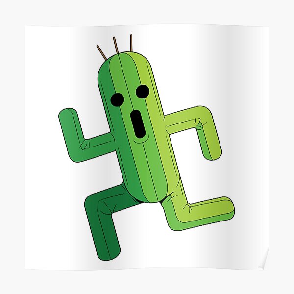 "Final Fantasy Cactuar, Final Fantasy Sticker, Funny Final Fantasy ...