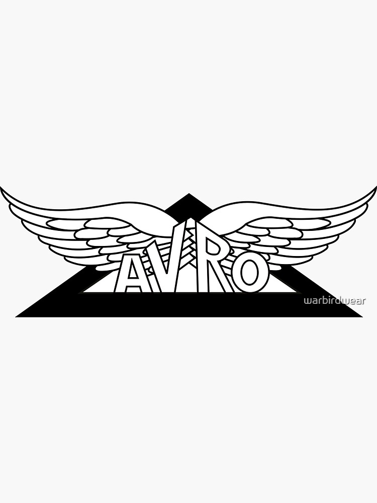 "Copy of Avro Aircraft Company Logo" Sticker by warbirdwear | Redbubble