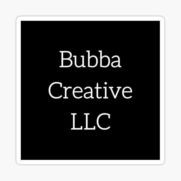 "Bubba Creative Logo" Sticker by BubbaCreative | Redbubble