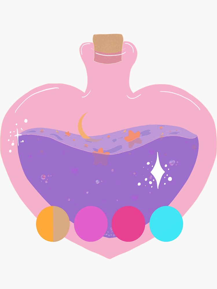 "Friendship Potion (Ver. 2)" Sticker for Sale by wannablee | Redbubble