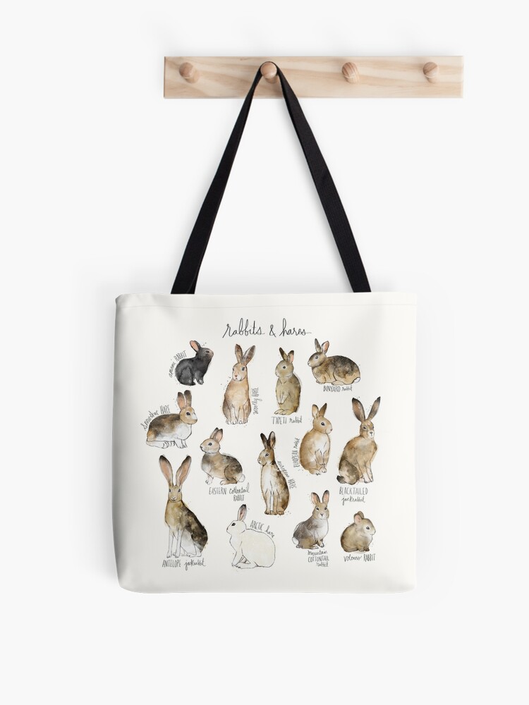 "Rabbits & Hares" Tote Bag for Sale by Amy Hamilton | Redbubble