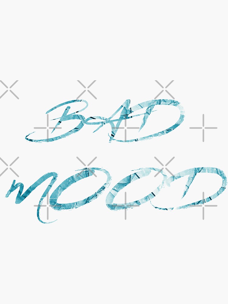 "Bad mood" Sticker by Most-Mysterious | Redbubble