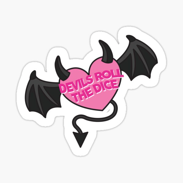 "Cruel Summer: Devils Roll the Dice" Sticker by cleveralice | Redbubble