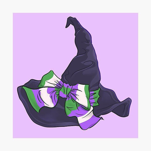 "Pride Coven Genderqueer Pride Flag LGBTQIA+ Witch/Wizard Hat ...