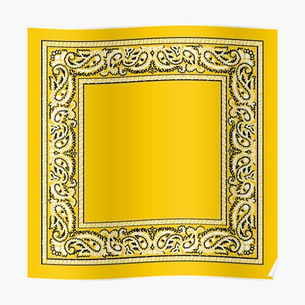 "Yellow bandana " Poster for Sale by Faldet67- | Redbubble