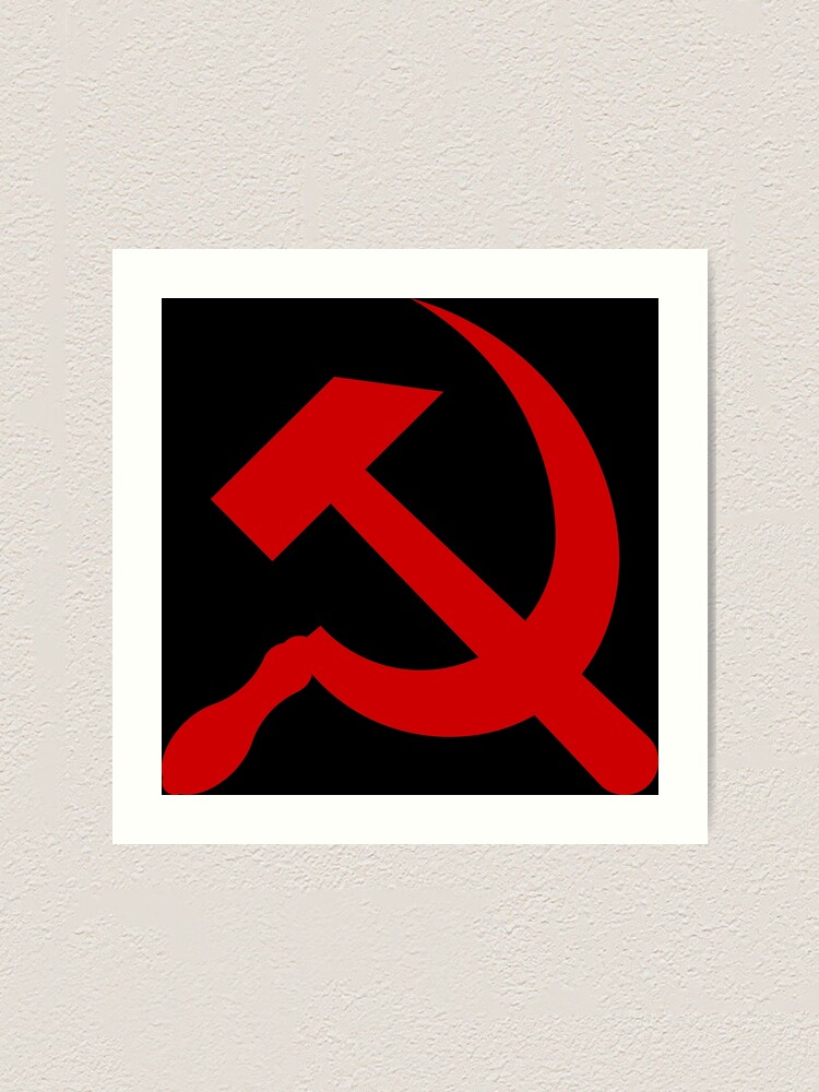 "Communism Red Black Logo " Art Print by TopMask | Redbubble