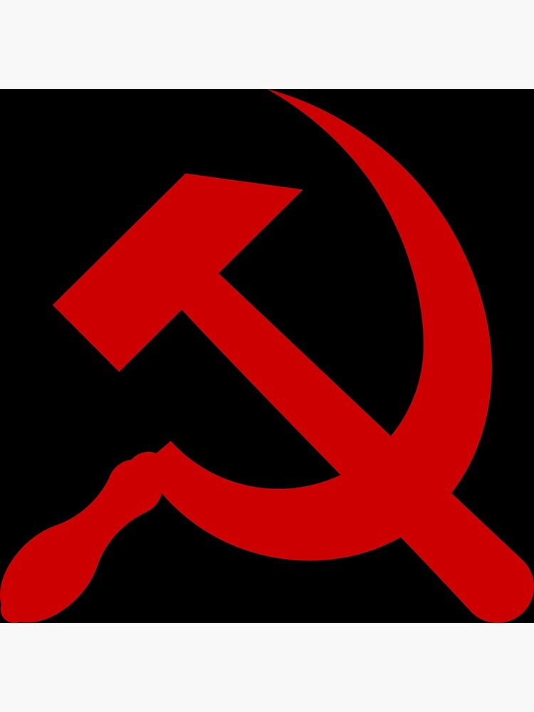 "Communism Red Black Logo " Art Print by TopMask | Redbubble