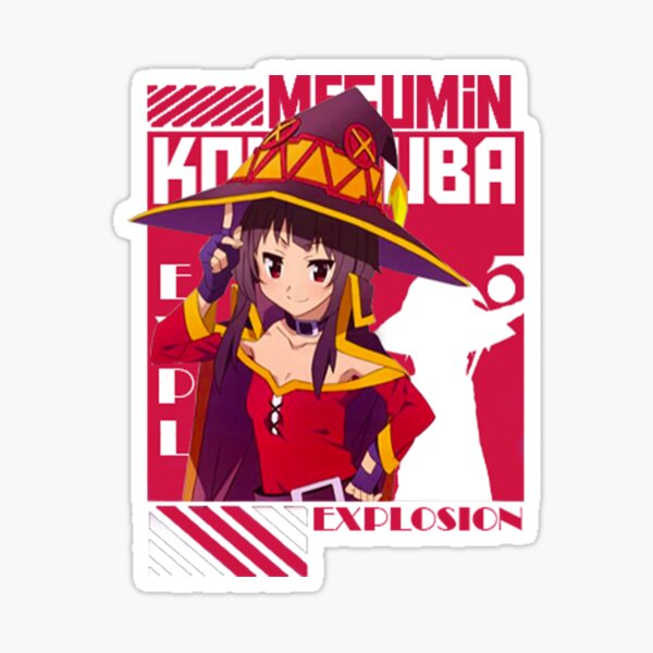 "konosuba Megumin shirt" Sticker by Shinu | Redbubble