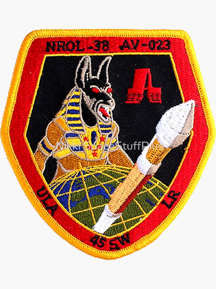 "NROL-38 (Anubis) Launch Team Logo" Sticker for Sale by Spacestuffplus ...
