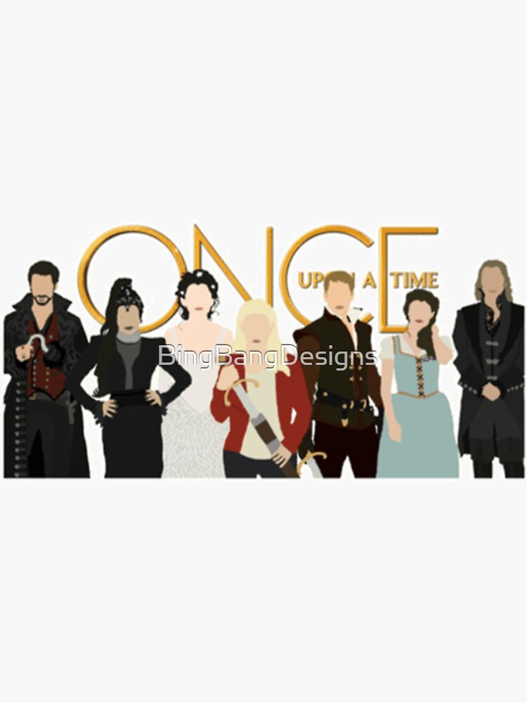"OUAT characters" Sticker for Sale by BingBangDesigns | Redbubble
