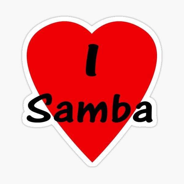 "Dance - I Love Samba T-Shirt & Top" Sticker by deanworld | Redbubble
