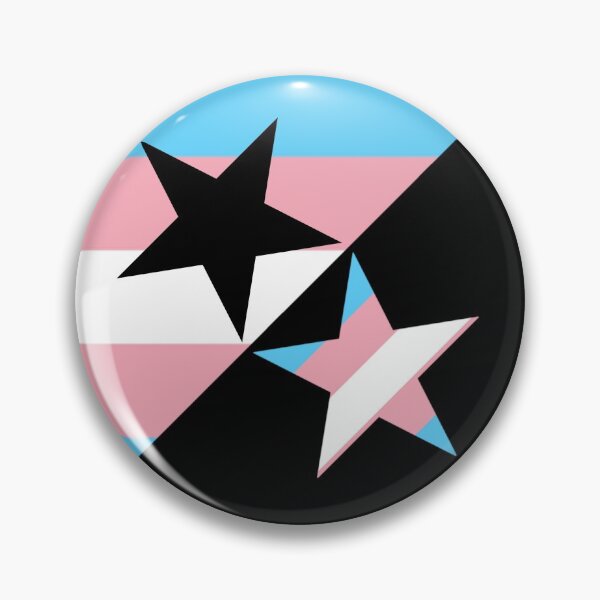 "Trans Anarchist (Tranarchist) Star Flag" Pin for Sale by JayAceAro ...