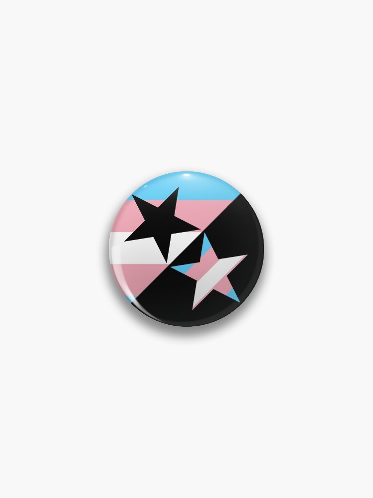 "Trans Anarchist (Tranarchist) Star Flag" Pin for Sale by JayAceAro ...