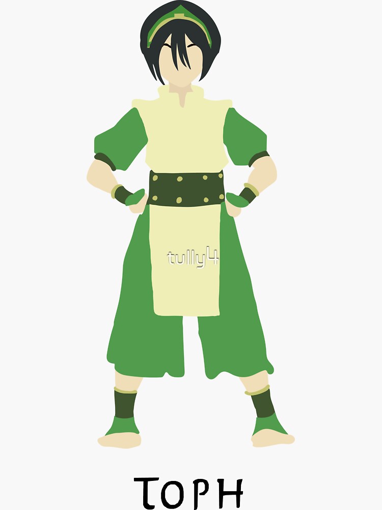 "Toph | Avatar: The Last Airbender (with Name)" Sticker for Sale by ...