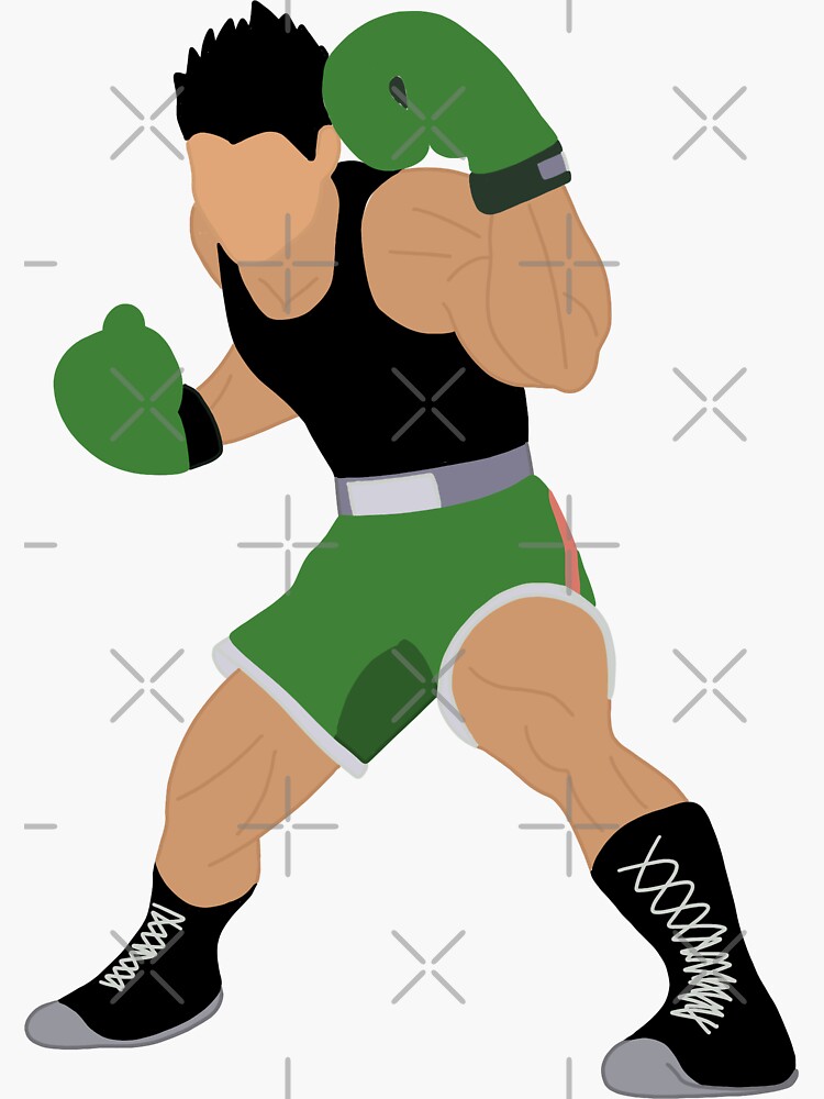 "Little Mac Illustration" Sticker for Sale by smileyfriend | Redbubble