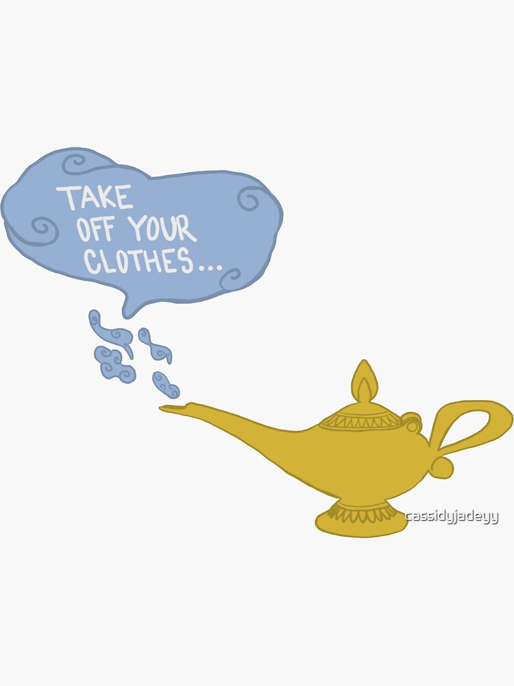 "Aladdin lamp " Sticker for Sale by cassidyjadeyy | Redbubble