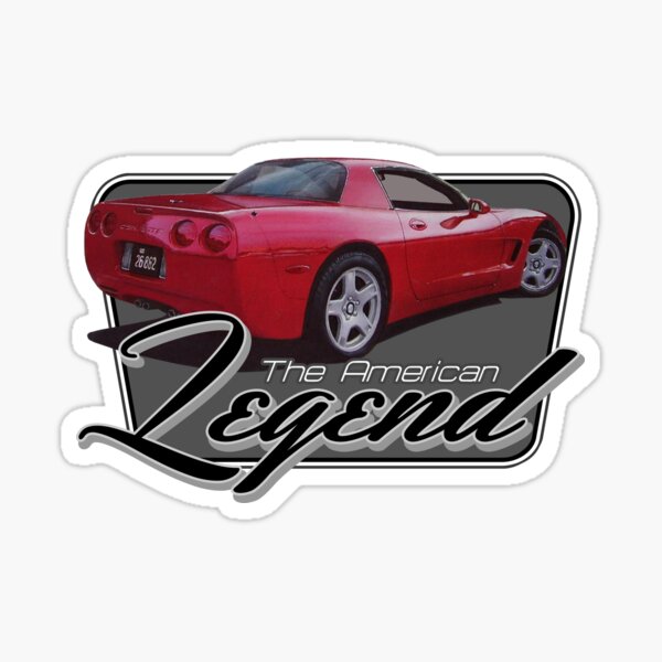 "American Legend Corvette" Sticker for Sale by Yourauto | Redbubble