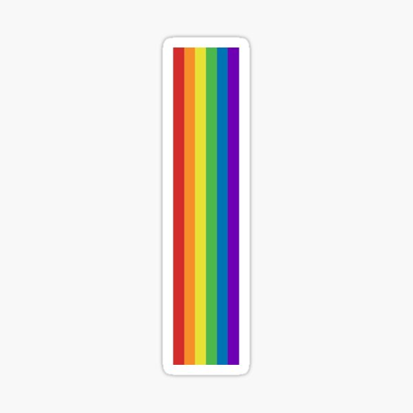 "Rainbow Pride Line " Sticker by trippyv1 | Redbubble