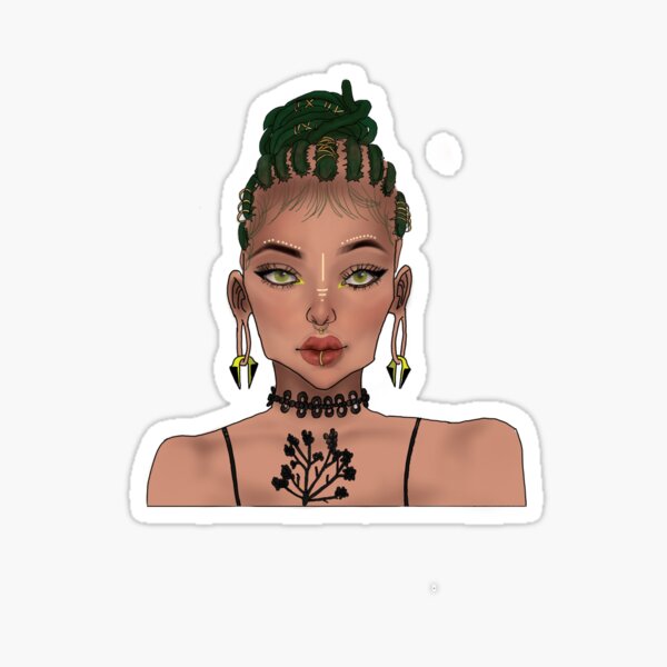 "Forest Queen Stickee" Sticker by Yellowdaisi | Redbubble