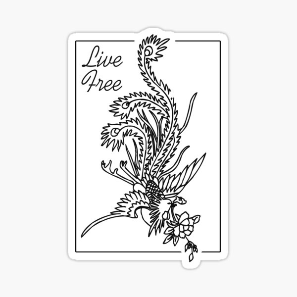 "One Line Art Peacock" Sticker for Sale by feether-store | Redbubble