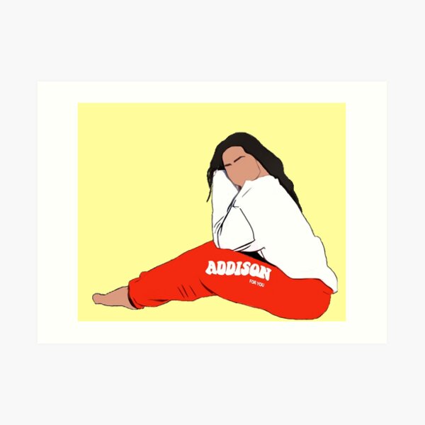"addison rae drawing" Art Print for Sale by basakyavuz | Redbubble