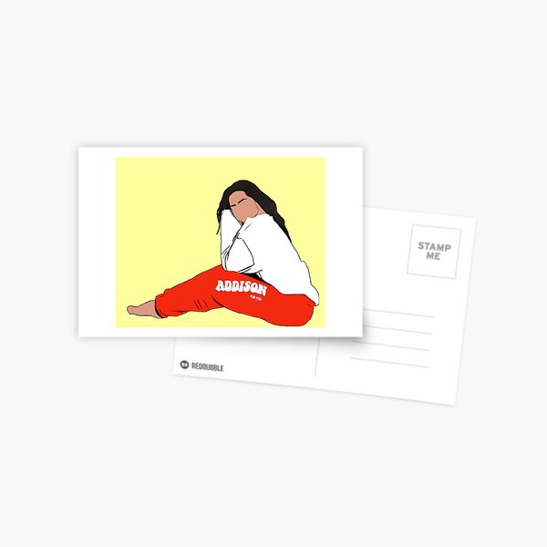 "addison rae drawing" Postcard for Sale by basakyavuz | Redbubble