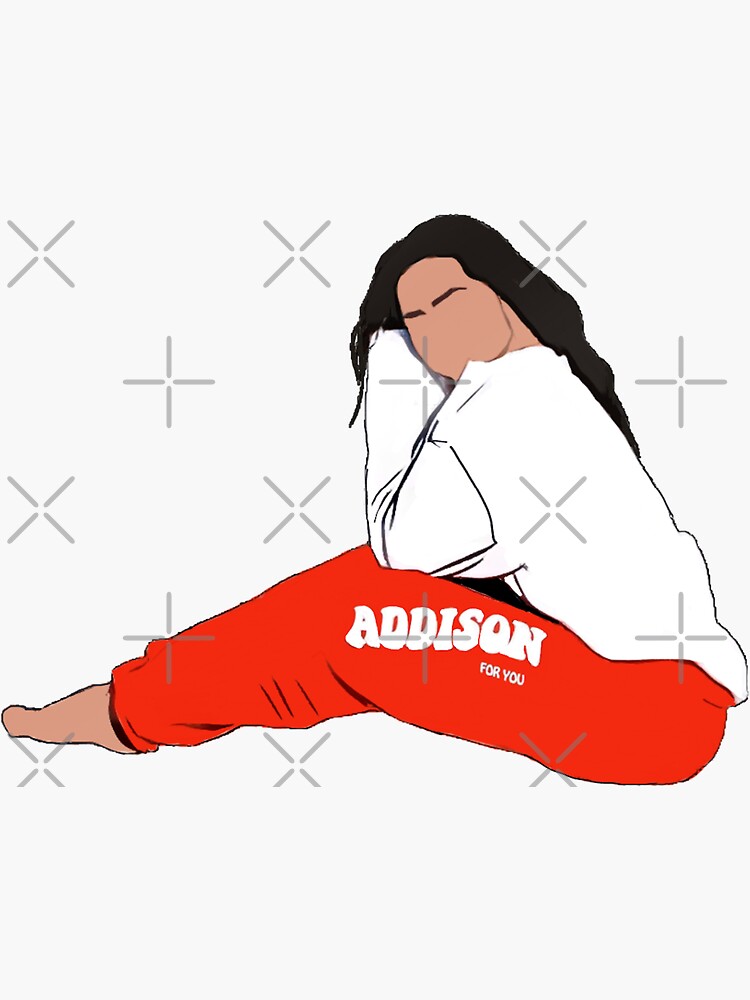 Sticker « dessin addison rae », par basakyavuz | Redbubble