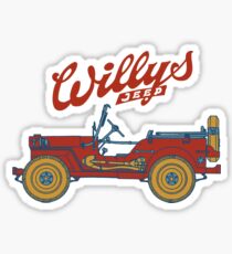 Willys Stickers | Redbubble