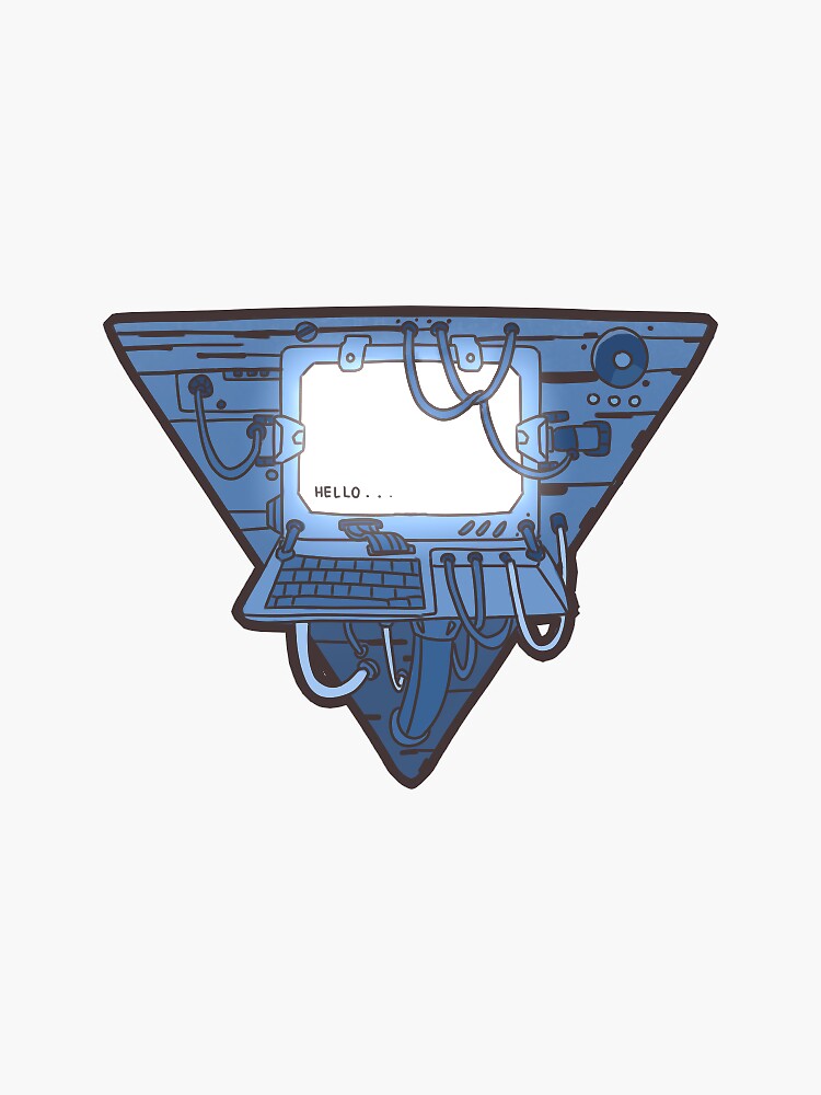 "Chipspeech Terminal 99" Sticker by UntramenTaro | Redbubble