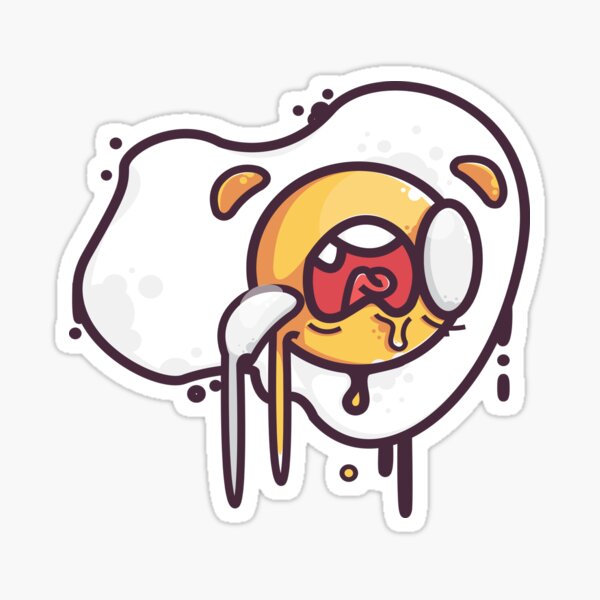 "ANGRY EGG " Sticker by erdiroh | Redbubble