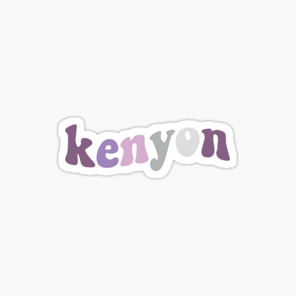 "kenyon" Sticker for Sale by wkatlyn | Redbubble