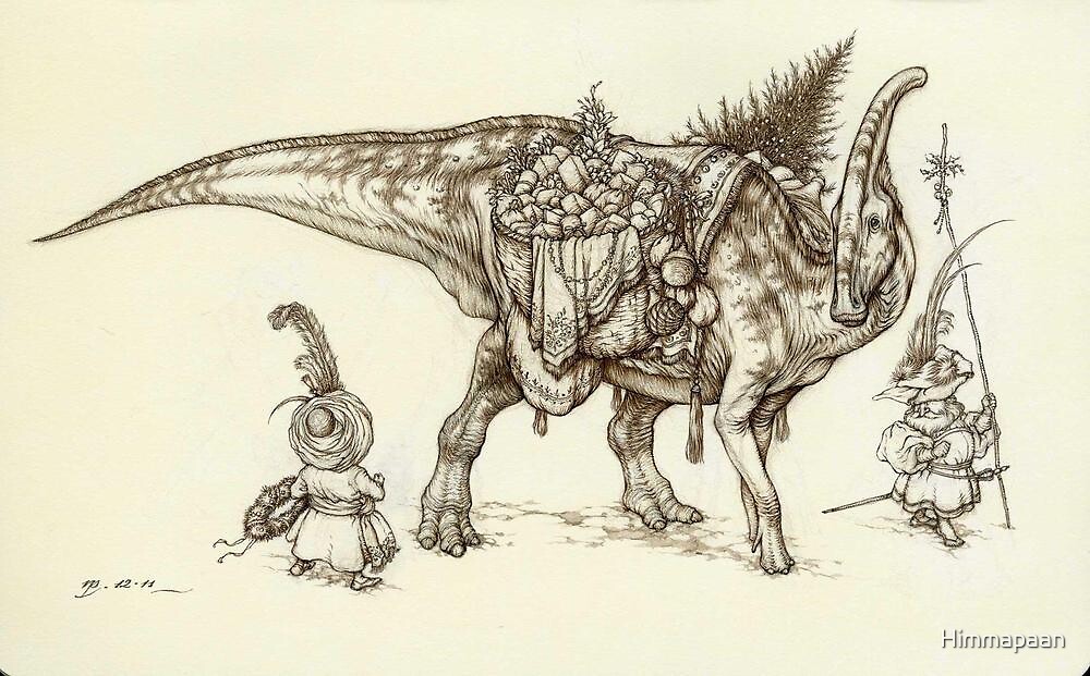 "Holiday Hadrosaur 2011" by Himmapaan | Redbubble