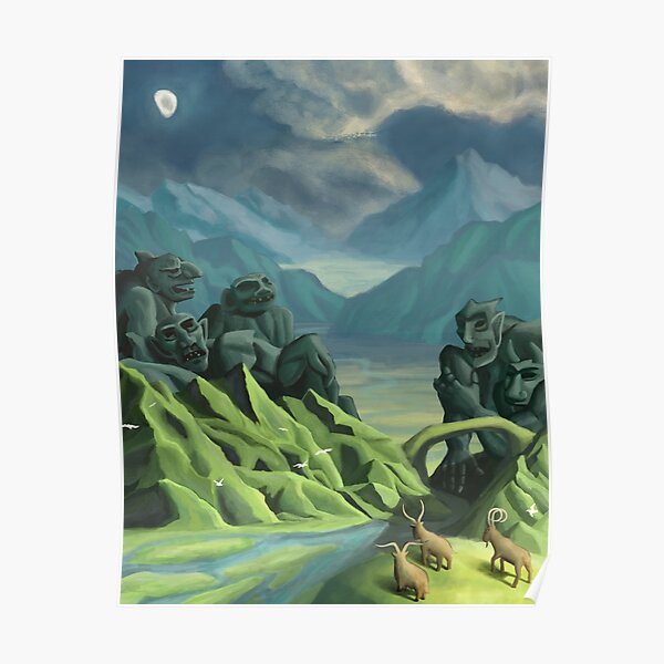 Poster « Trois chèvres Billy bourru avec des trolls », par ELMayer ...