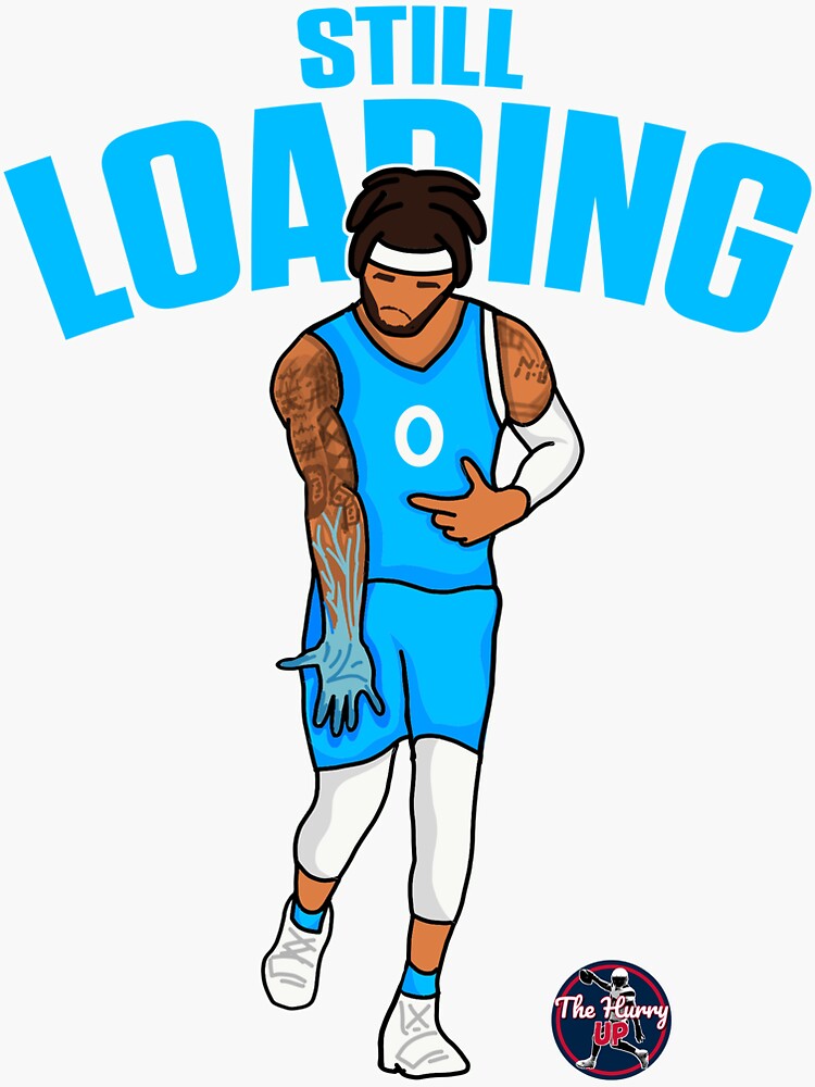 "Still Loading..." Sticker for Sale by thehurryup | Redbubble