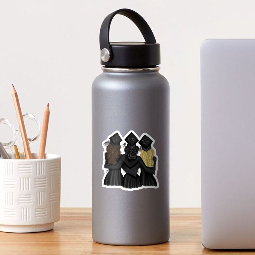 "Three Grad Best Friends - College Graduating Students" Sticker by ...