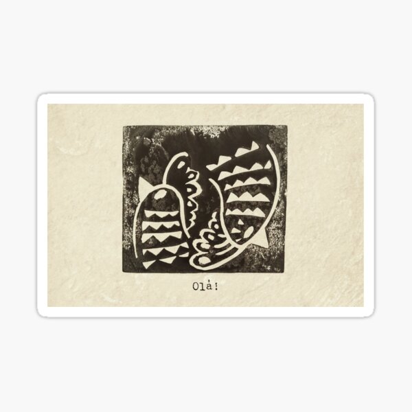 "Ola!" Sticker by WalllflowerArt | Redbubble