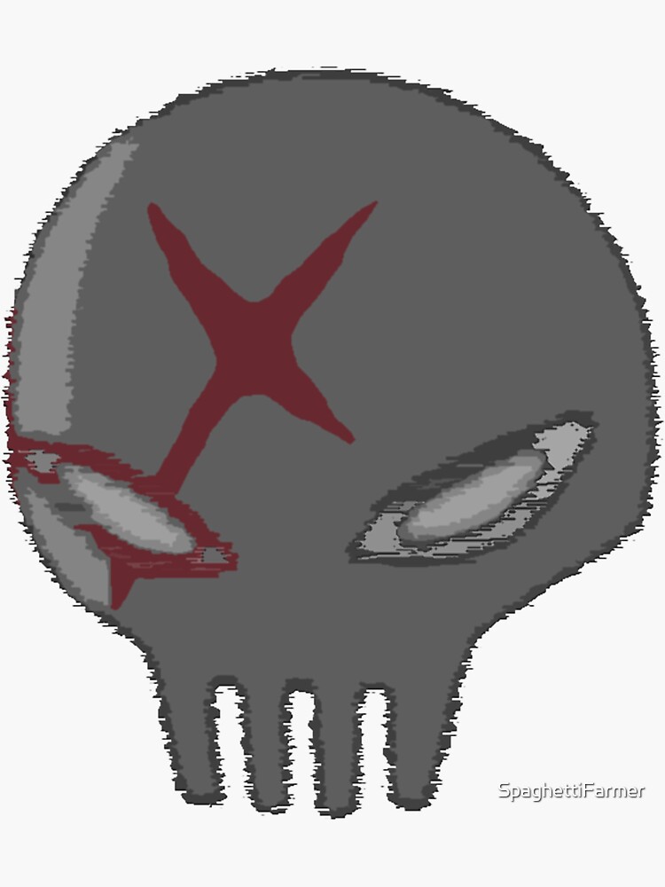 "Minimalist Red X" Sticker for Sale by SpaghettiFarmer | Redbubble