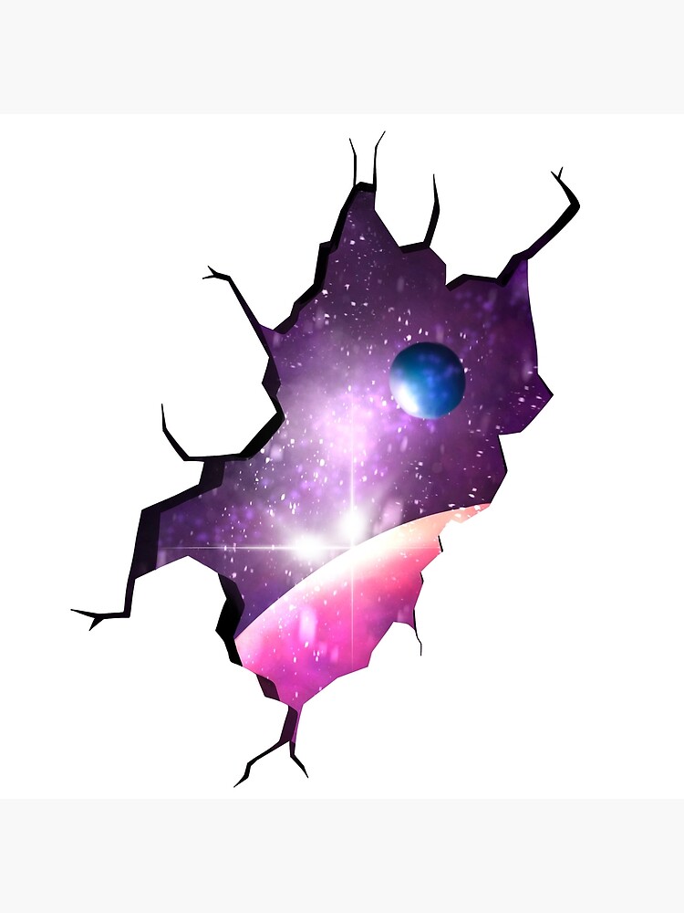 "space / galaxy in wall crack " Poster by Emo-tionalWreck | Redbubble