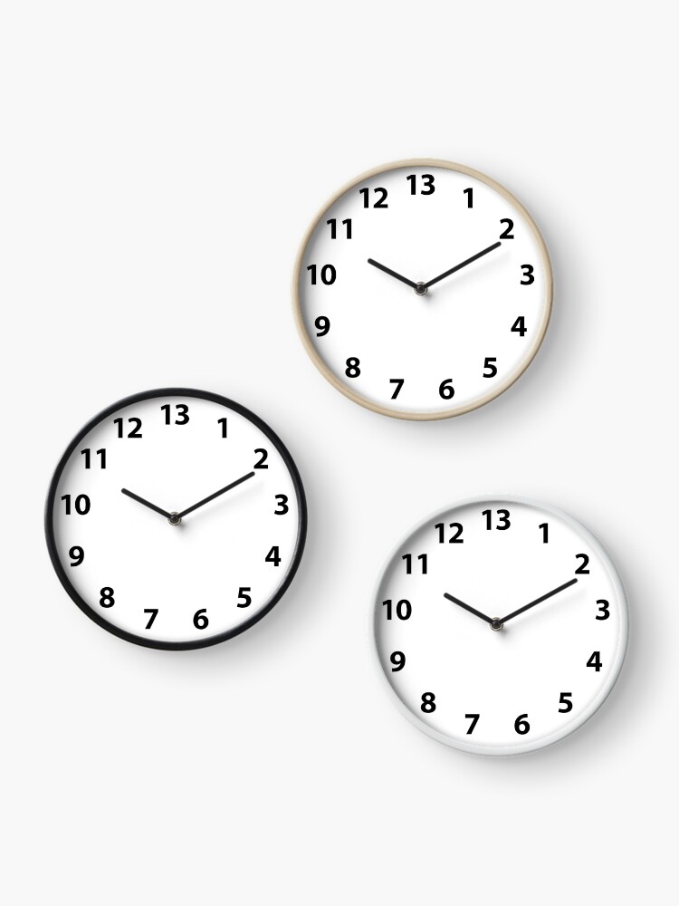 "Thirteen Hour Clock" Clock for Sale by Ramsayman | Redbubble