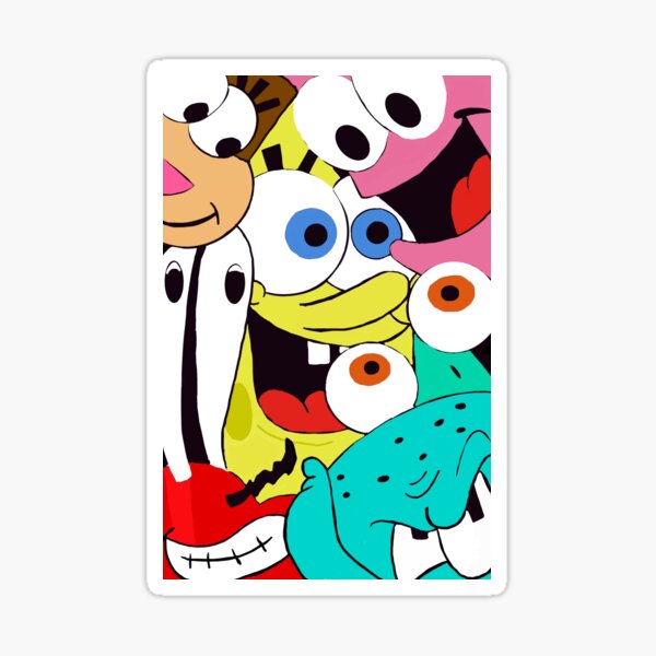 "Spongebob and Friends" Sticker for Sale by xxiheartfoleyxx | Redbubble