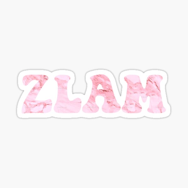 "Zlam" Sticker for Sale by cgreenblatt12 | Redbubble