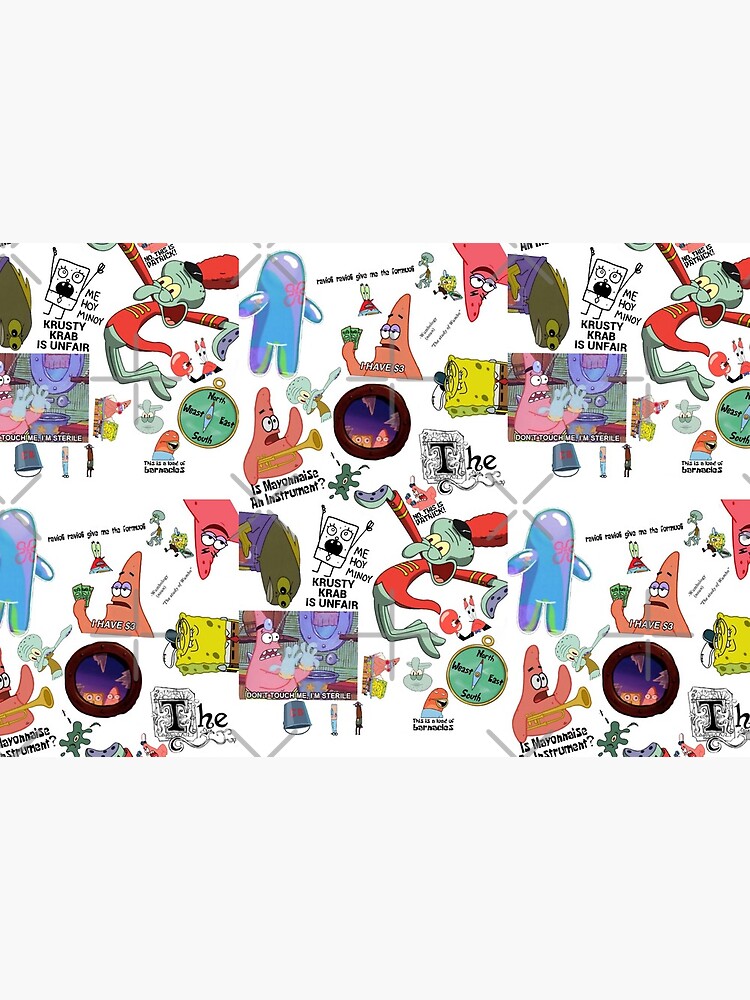 "Spongebob Collage Original " Mask by LongSpicy2 | Redbubble