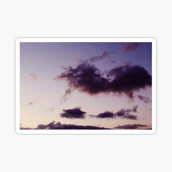"Purple clouds" Sticker for Sale by retrofashionist | Redbubble