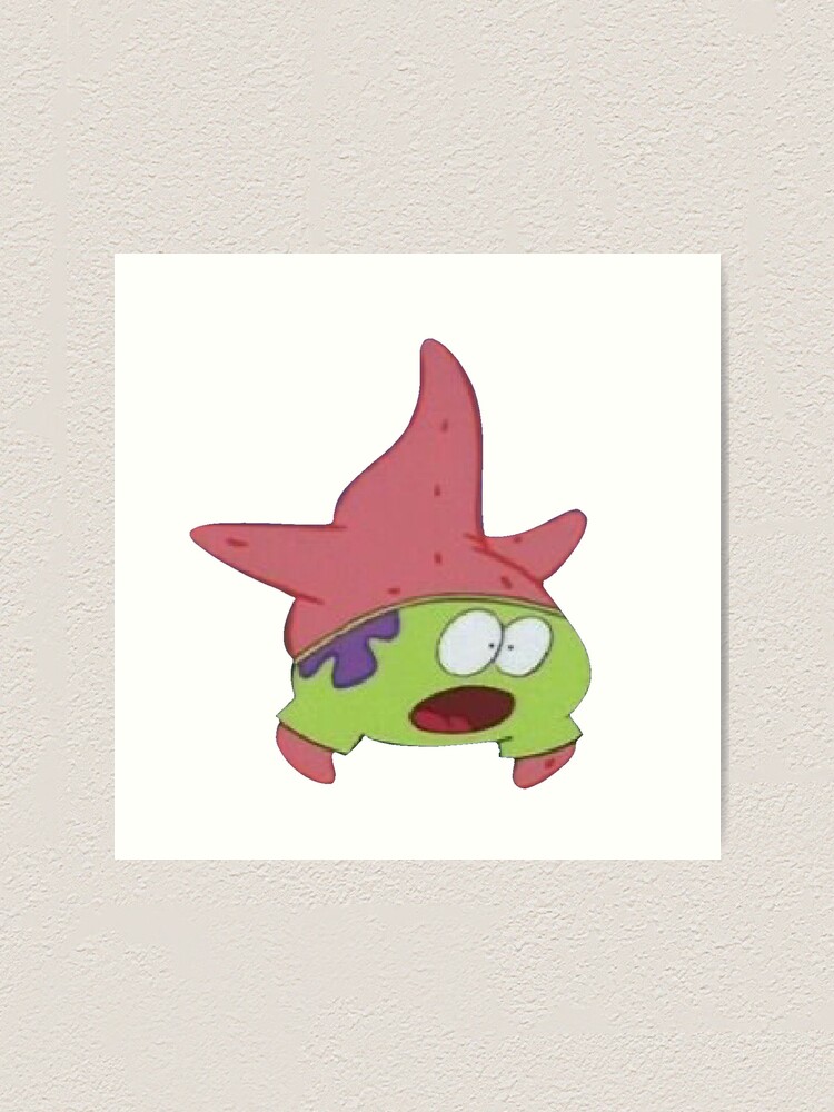 "Patrick star face" Art Print by FaCurls | Redbubble