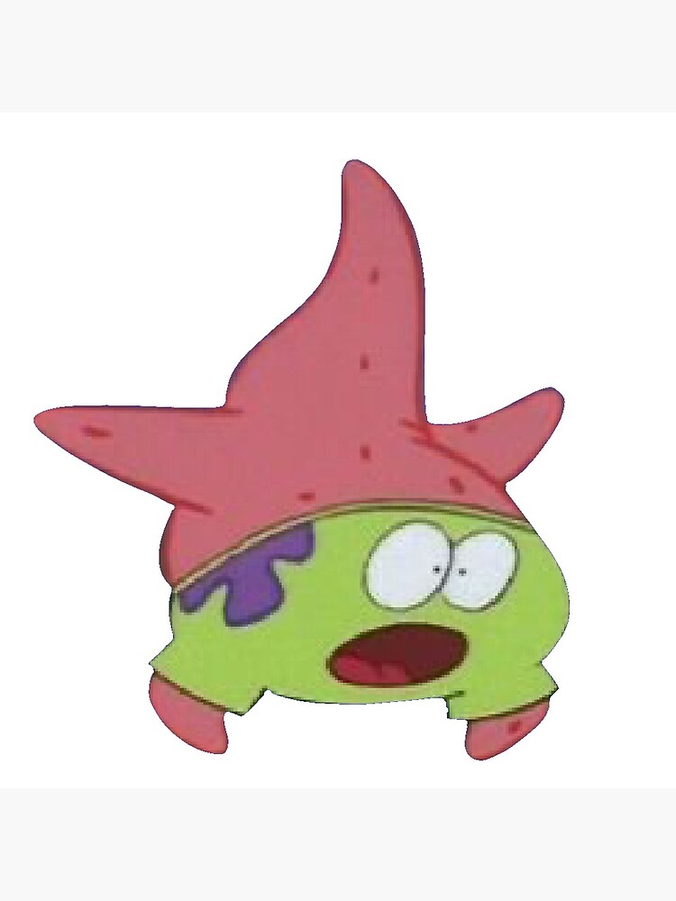 "Patrick star face" Art Print by FaCurls | Redbubble