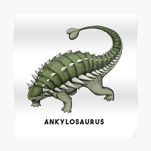 "Ankylosaurus" Poster by lucamendieta | Redbubble