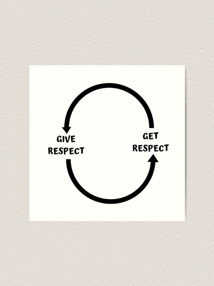 "Give Respect Get Respect" Art Print for Sale by sunil112-skv | Redbubble