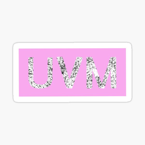 "UVM" Sticker by lilia-alexis | Redbubble